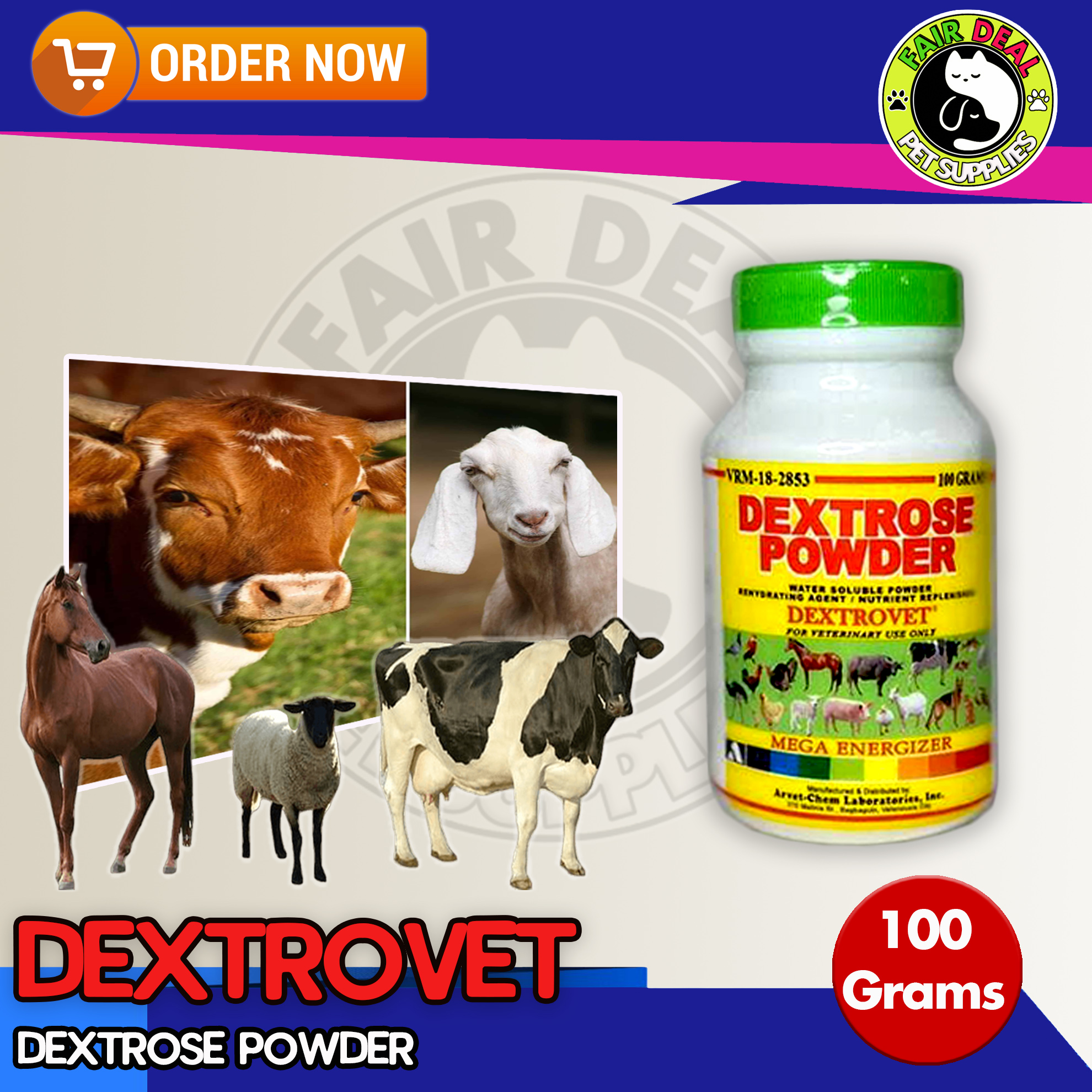DEXTROVET Dextrose Powder (100 grams) | Shopee Philippines