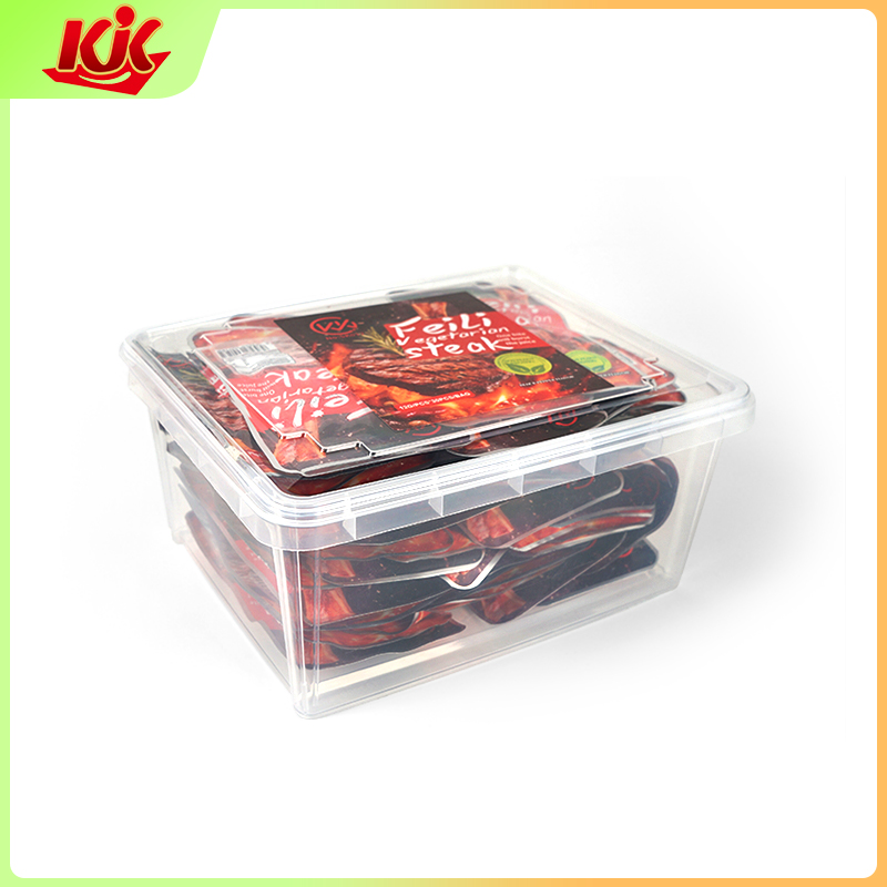 KJK 50pcs/box Vegetarin Steak Latiao Snacks Spicy Strips Camping Food ...