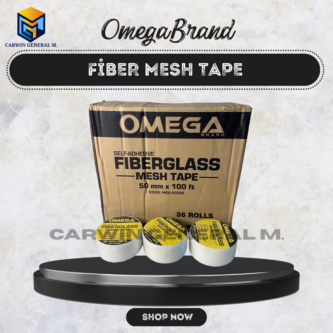 Omega High-Strength Fiberglass Mesh Tape 50mmx100ft for Home ...