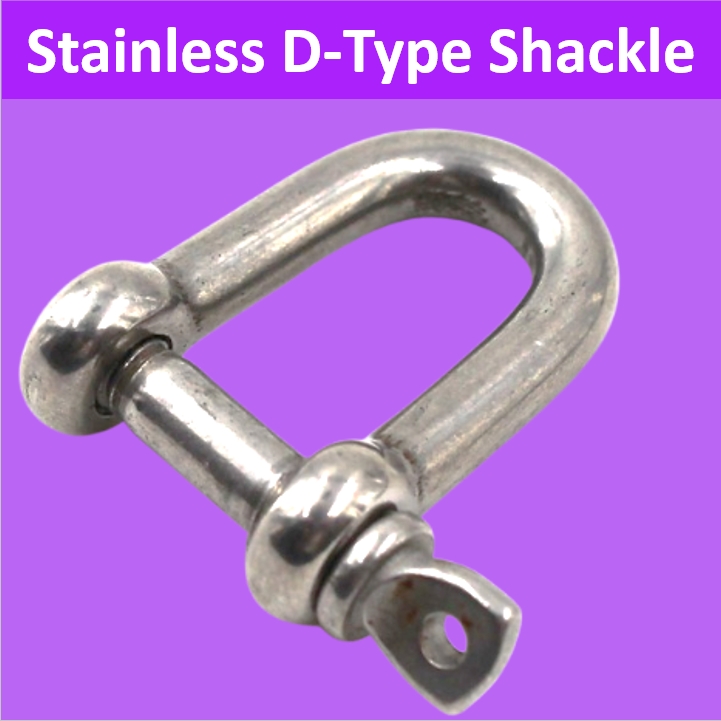 Mago 22mm Stainless D-Type Shackle Grade 304 Lifting Shackle Capacity ...