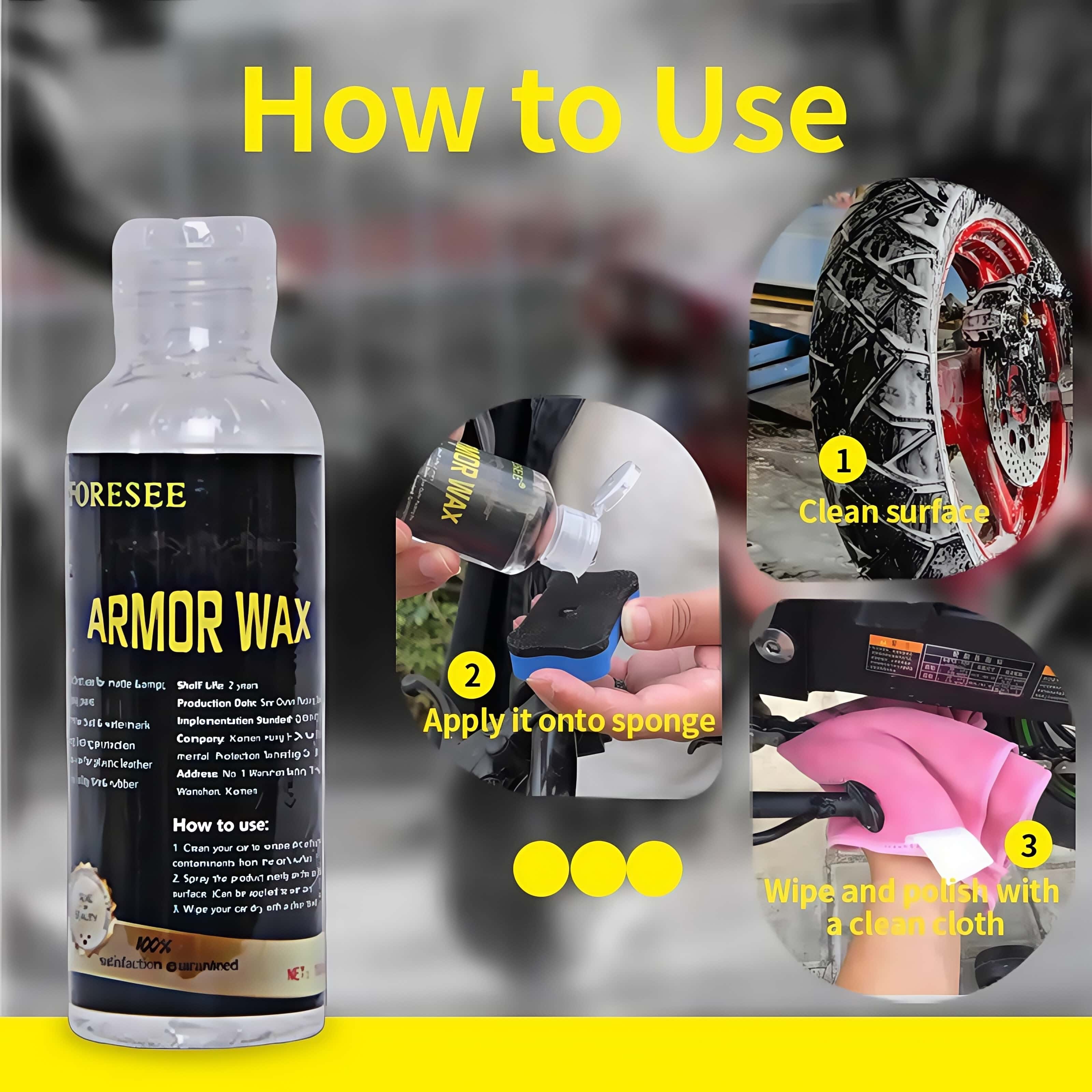 Buy 1 Take 1 Foresee Motorcycle Armor Wax RPL Armor Wax Coat | Shopee ...