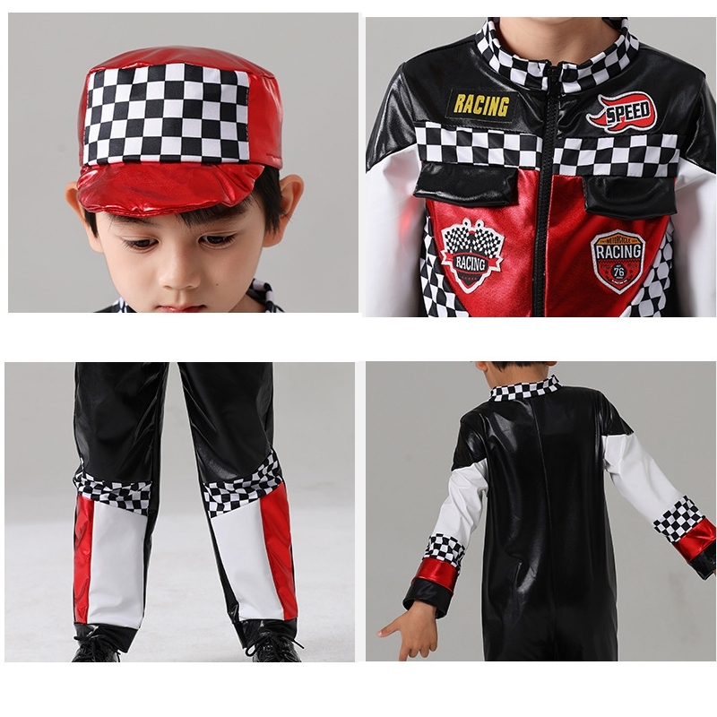 School Career Guidance Outfit Boys Racing Car Driver Costume Racing ...