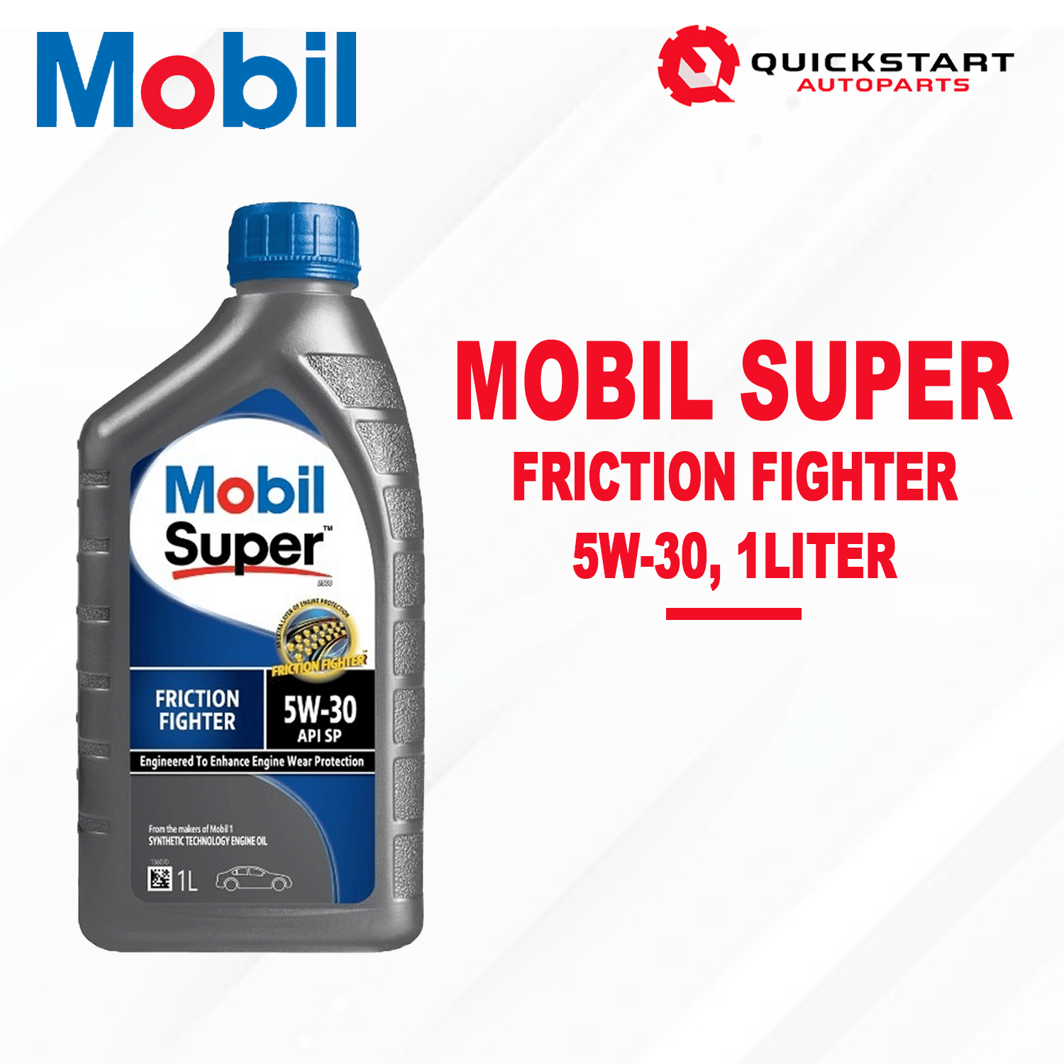 Mobil Super Friction Fighter 5W-30 1L Gasoline Engine Oil Synthetic ...