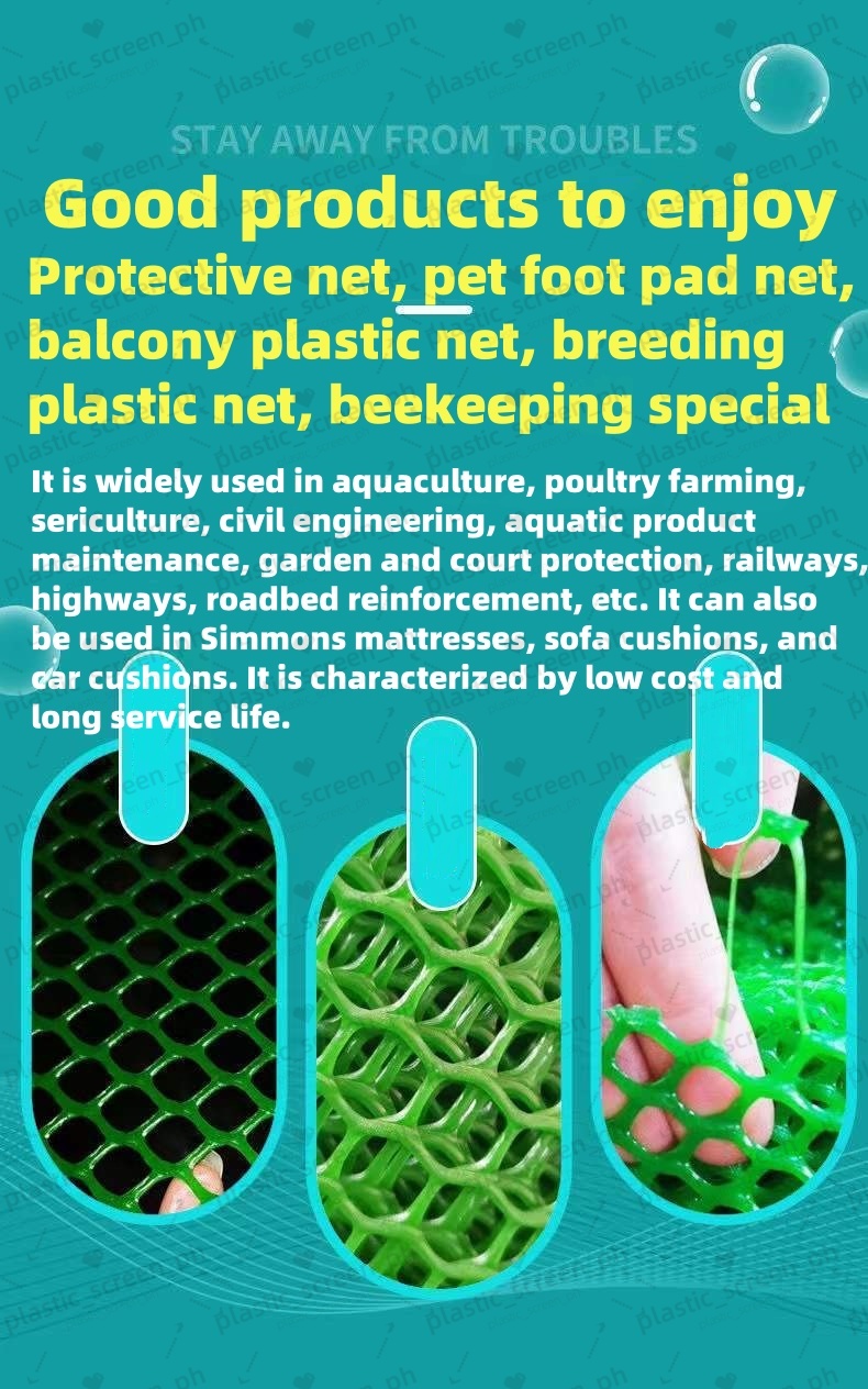 1 Roll 30M Plastic Garden Fence Screen Farm Net Chicken Wire Fencing ...