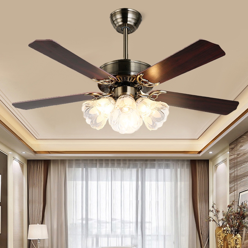 Ceiling Light With Fan American Vintage Chandelier Fan Gold Design ...
