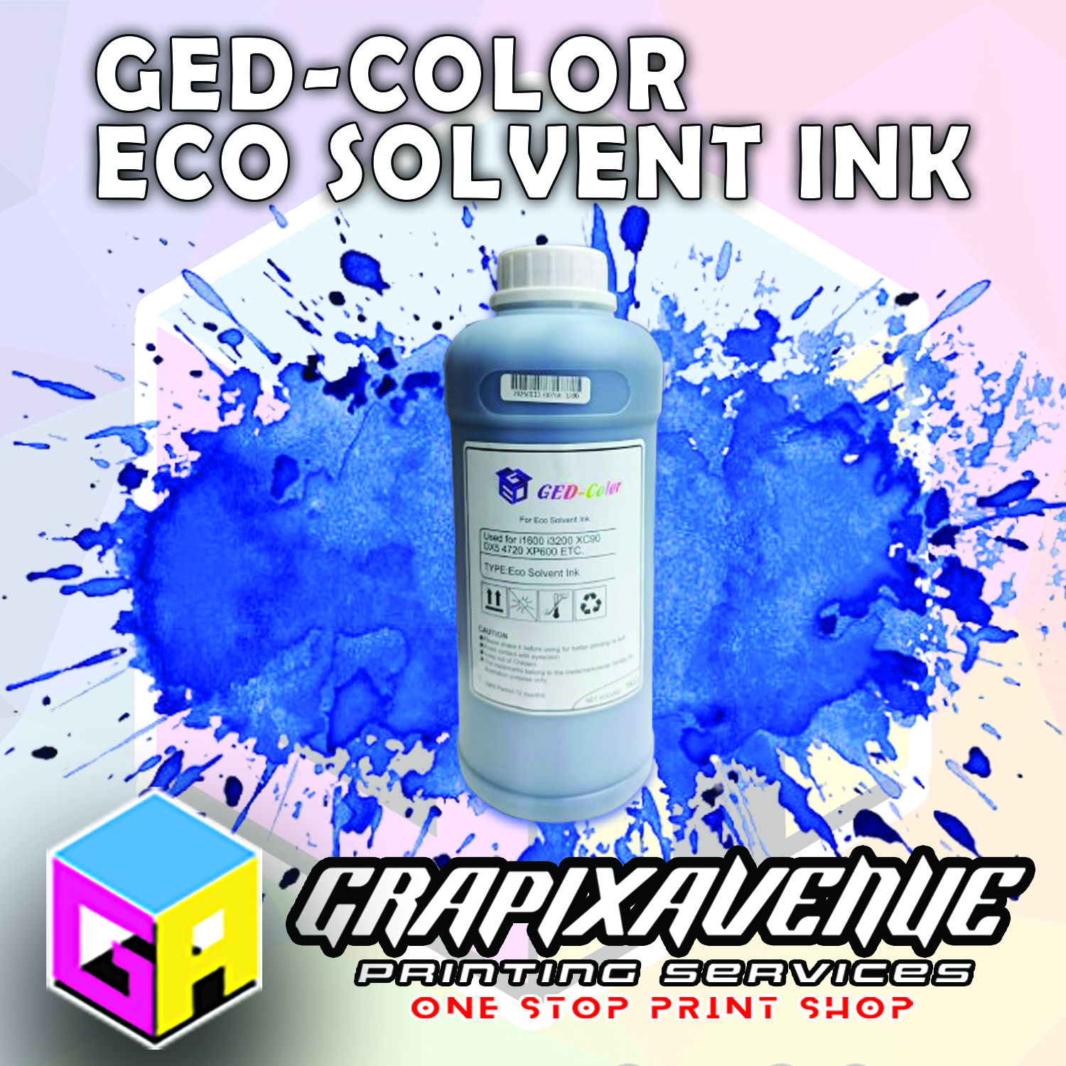 GED Color ECO SOLVENT INK FOR LARGE FORMAT PRINTER | Shopee Philippines