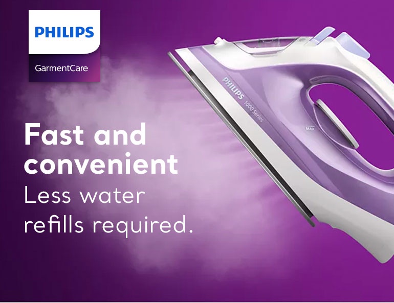 PHILIPS Steam Iron DST1040/30 2000W Non Stick Soleplate Calc Clean ...