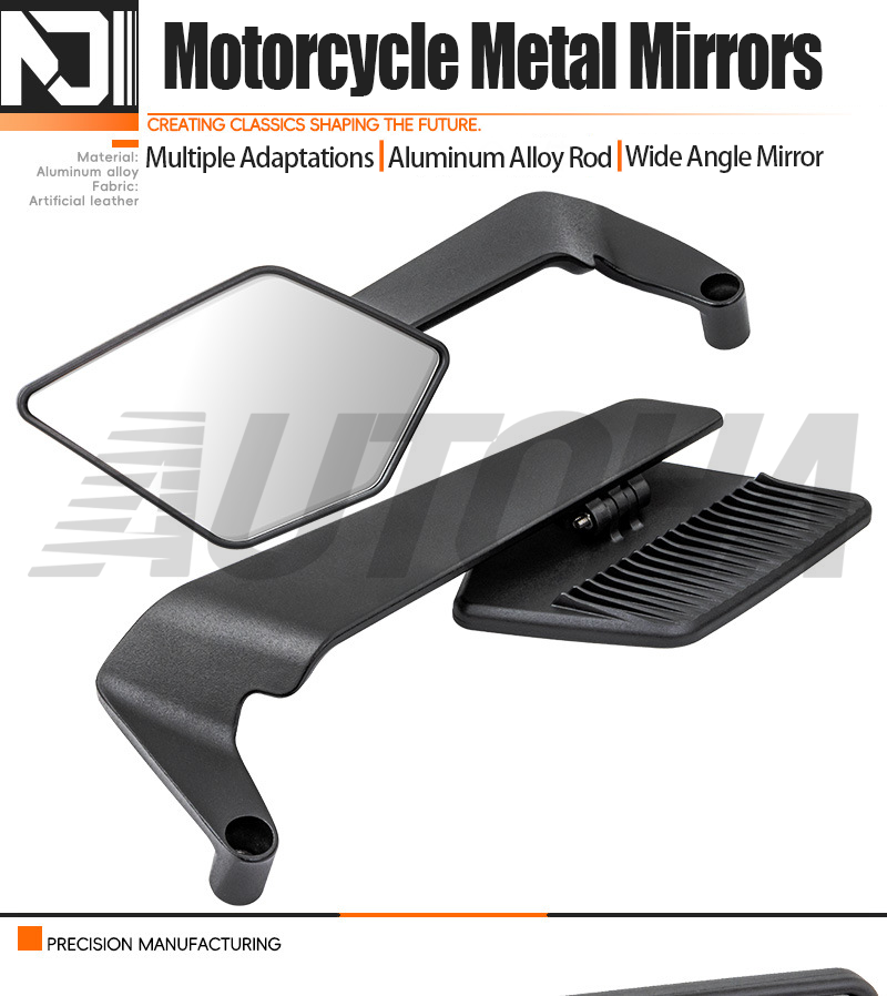 Wind Wing Rotating Side Mirror for Motorcycle Universal Motorcycle Side ...