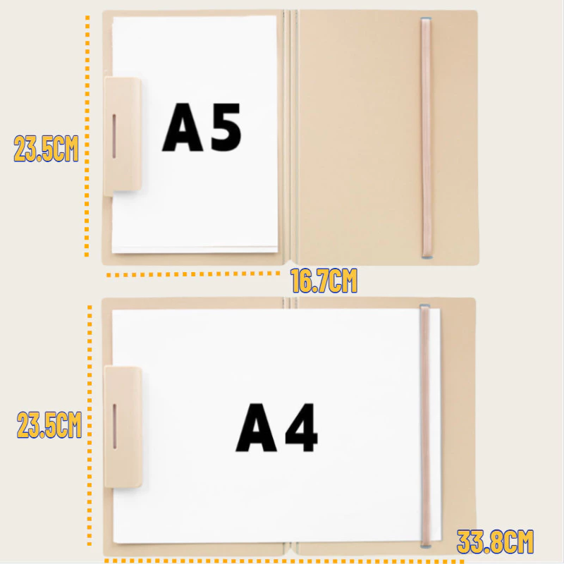 A5 Foldable Folder A4 To A5 Folding Board Folders File Test Paper ...