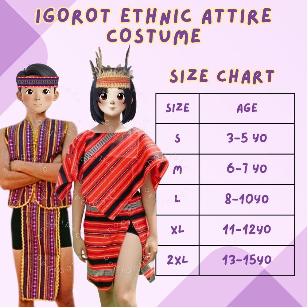 SPP Filipino Igorot Costume Baguio Ethnic Attire | Shopee Philippines