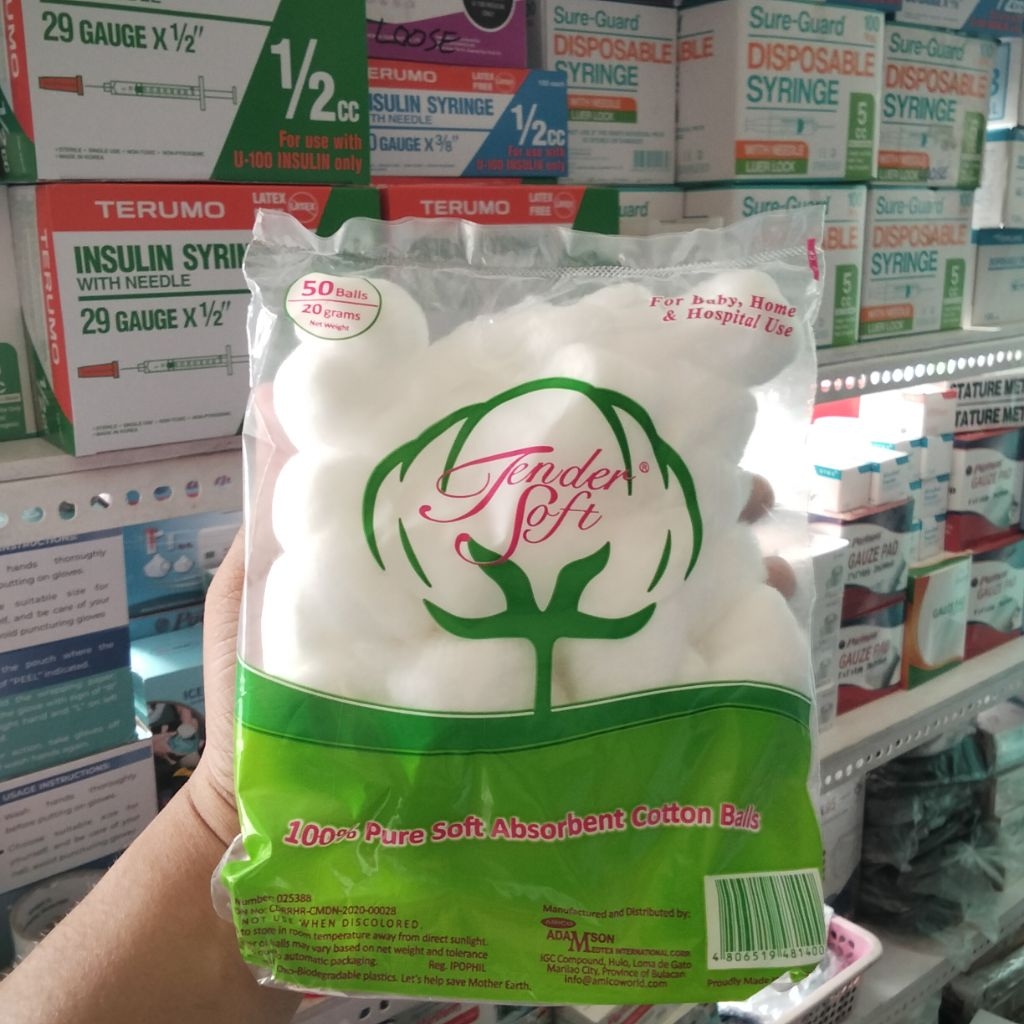 COTTON 50 BALLS TENDER SOFT ( 1 PACK 50'S ) | Shopee Philippines