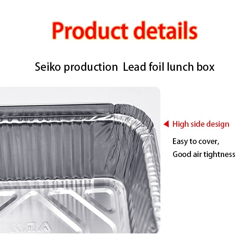 50pcs Aluminum Foil Tray Foil Tray With Lid Food Grade Iso Certified ...