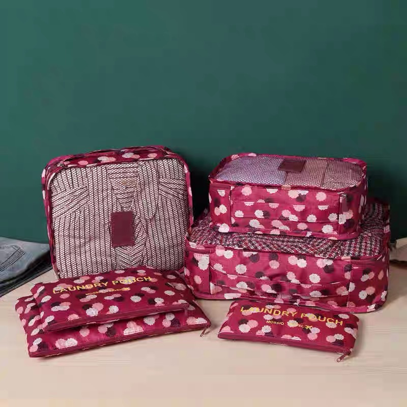 BB012 6in1 Designer Printing Travel Clothing Suitcase Storage Bag ...