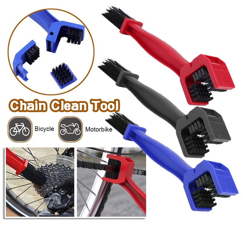 Bike Chain Cleaner Brush Portable Motorcycle Cleaning Chain Gear Grunge Multi Purpose Clean ...
