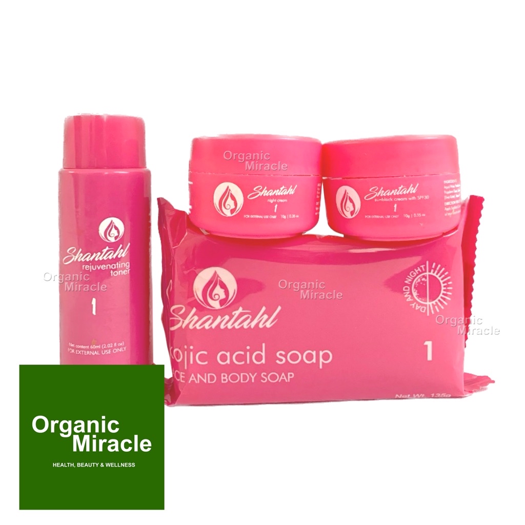 SHANTAHL COSMETICS Rejuvenating Set 1 Kojic Night Day Sunscreen ...