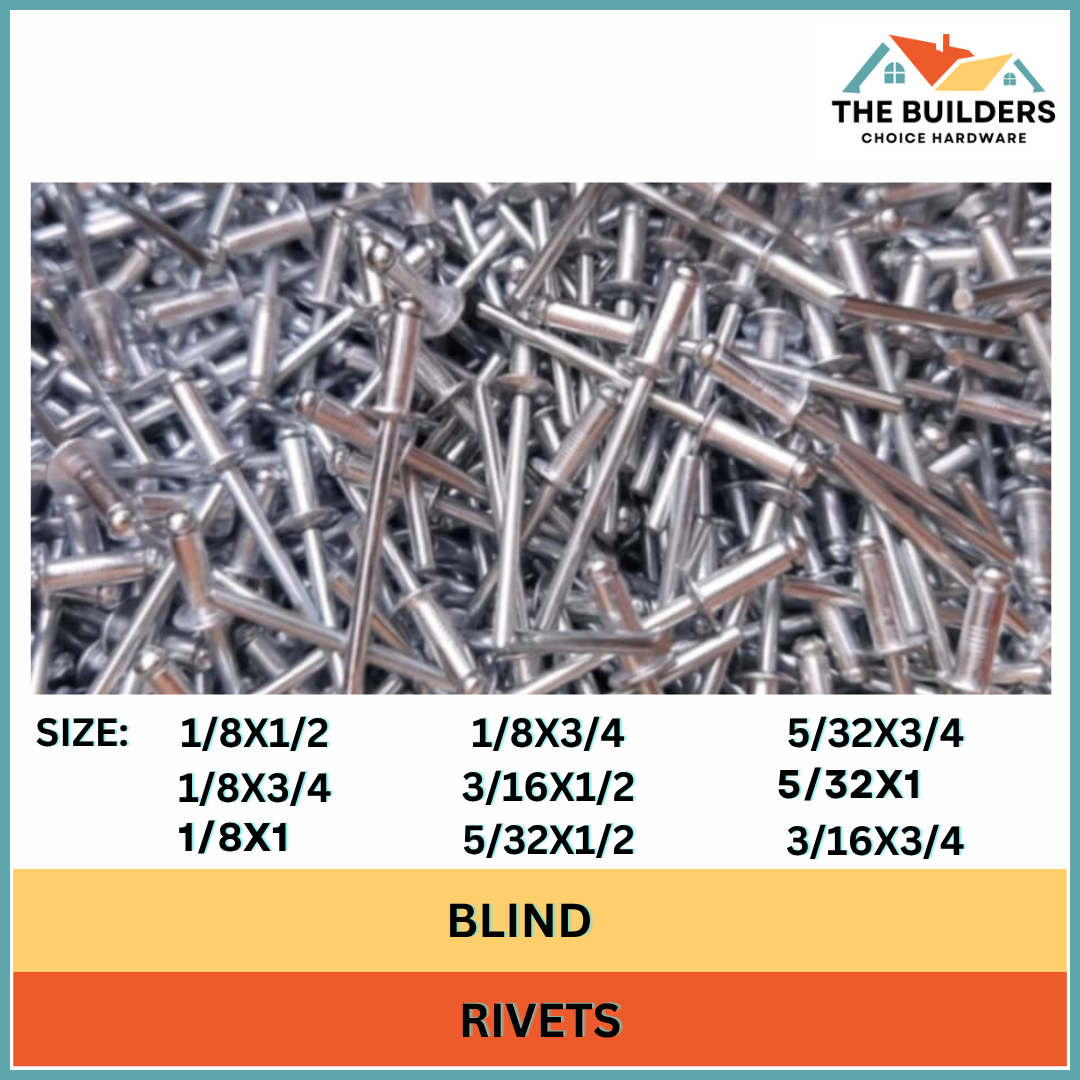 HEAVY DUTY BLIND RIVET (SOLD PER BOX) LOW PRICE 1/8x1/2 / 5/32x1/2 / 1 ...