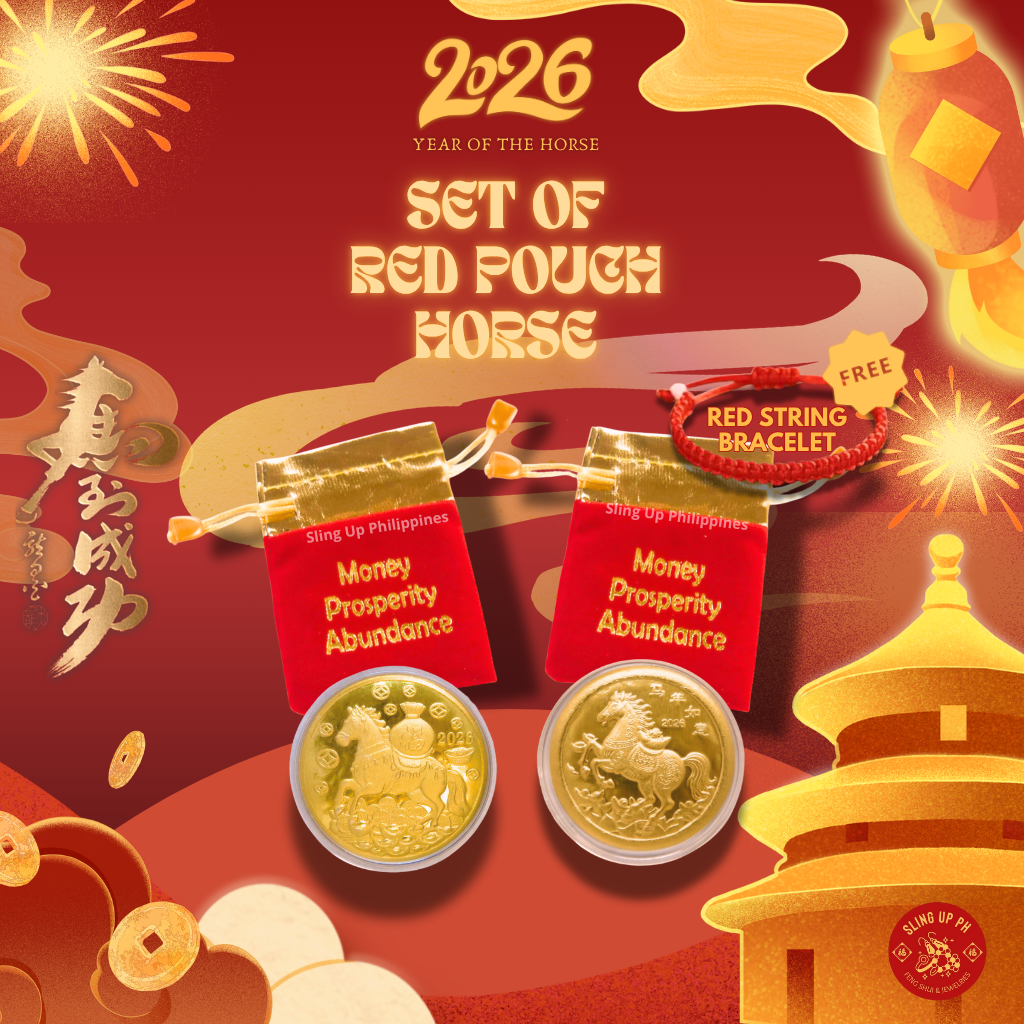 SlingUp Lucky Charm 2026 Year of the Horse Golden Money Foil Lucky Coin ...
