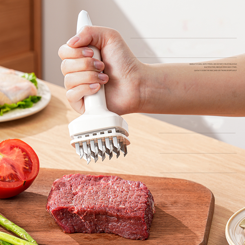 Steve Stainless Steel Meat Divider Tenderizer 24 Steel Needles Steak ...