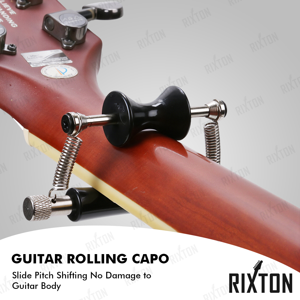 RIXTON Guitar Rolling Capo Portable Guitar Capo Easy Sliding Up and ...