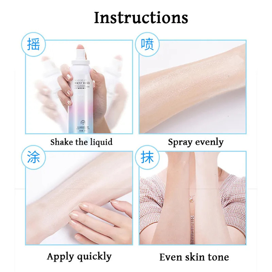 BUY 1 TAKE 1 MAYCREATE Whitening Sunscreen Spray UV SPF 50+ PA+++ Spray ...