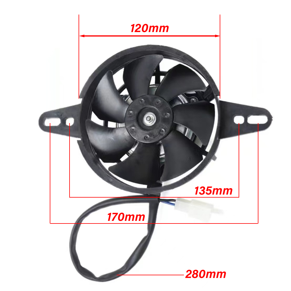 Motorcycle Cooling Fan Dirt Pit Bike 150CC 200CC 250CC ATV Quad Oil ...