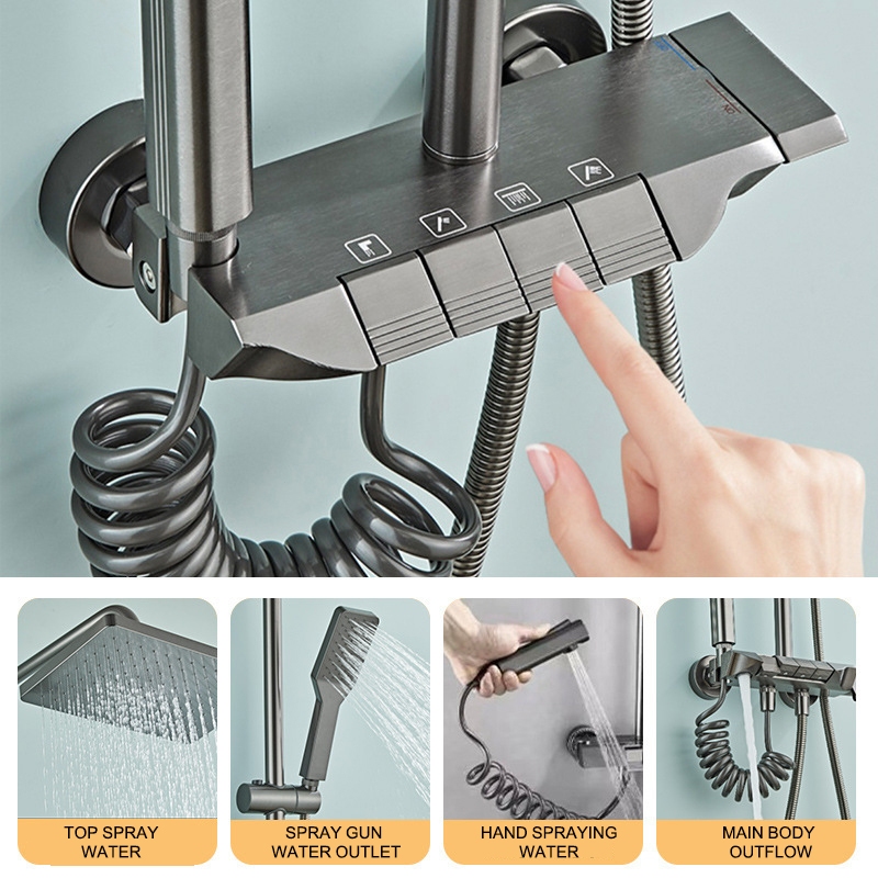 BSK Shower Set with Faucet bidet 4 in 1 Shower Set Hot and Cold hot and ...