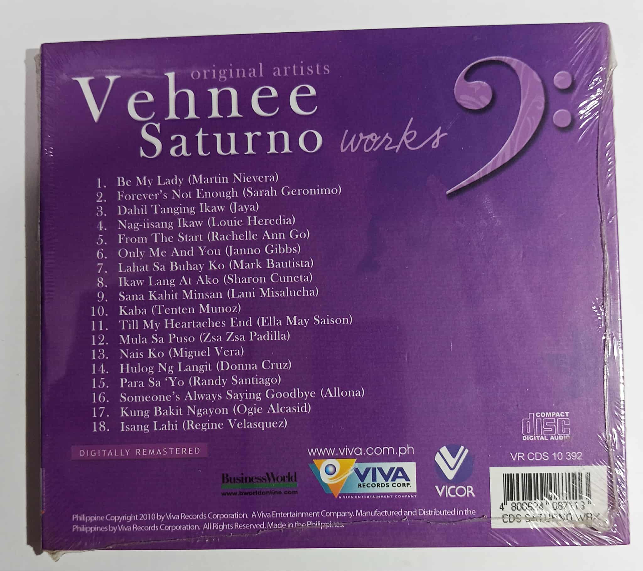 OPM COMPOSER WORKS CD ORIGINAL ARTIST GEORGE CANSECO WIILY CRUZ VEHNEE ...