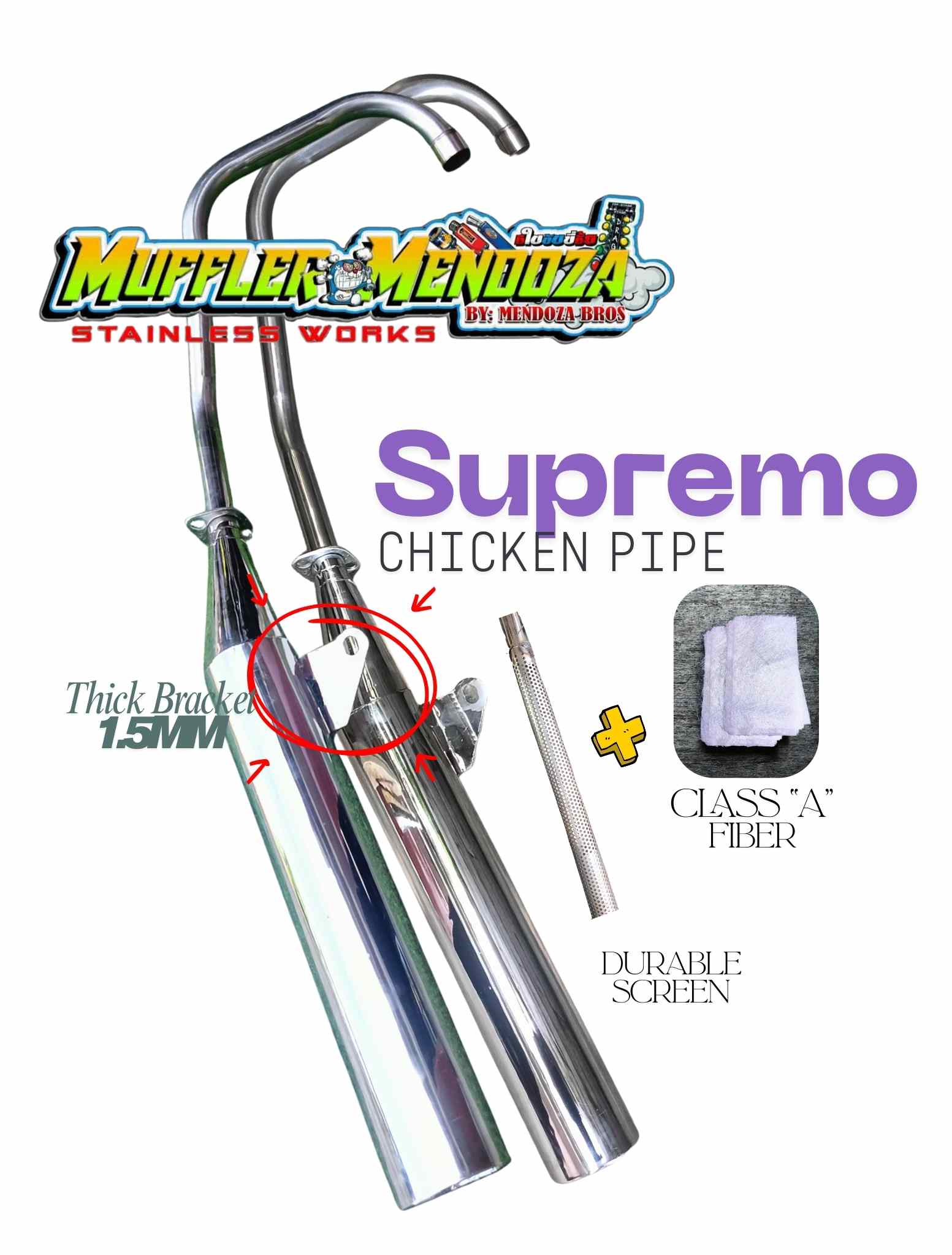SUPREMO CHICKEN PIPE(Stainless) | Shopee Philippines