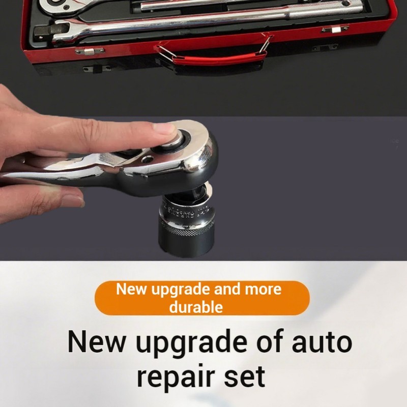 Impact Socket Wrench Set 24 Piece 1/2 Inch Drive Flyman Torque Ratchet ...