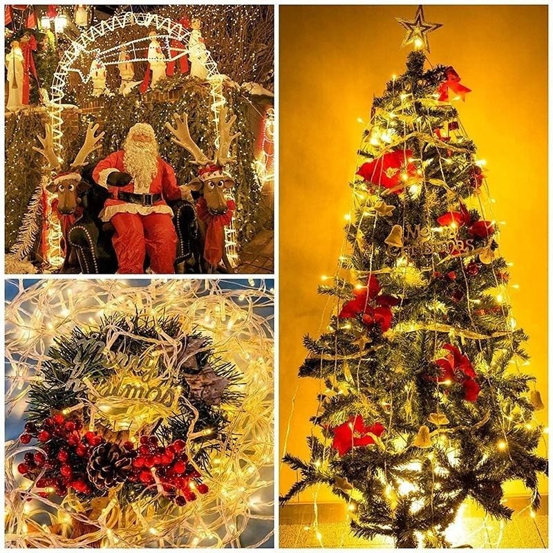 10 meters of 100-LED Christmas party camping string lights, waterproof ...