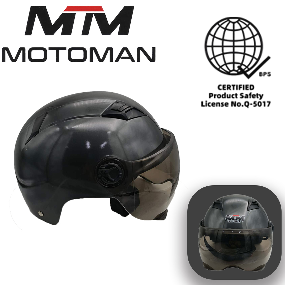 MTM Motoman Nutshell Helmet With BPS ICC Made in Philippines Genuine ...