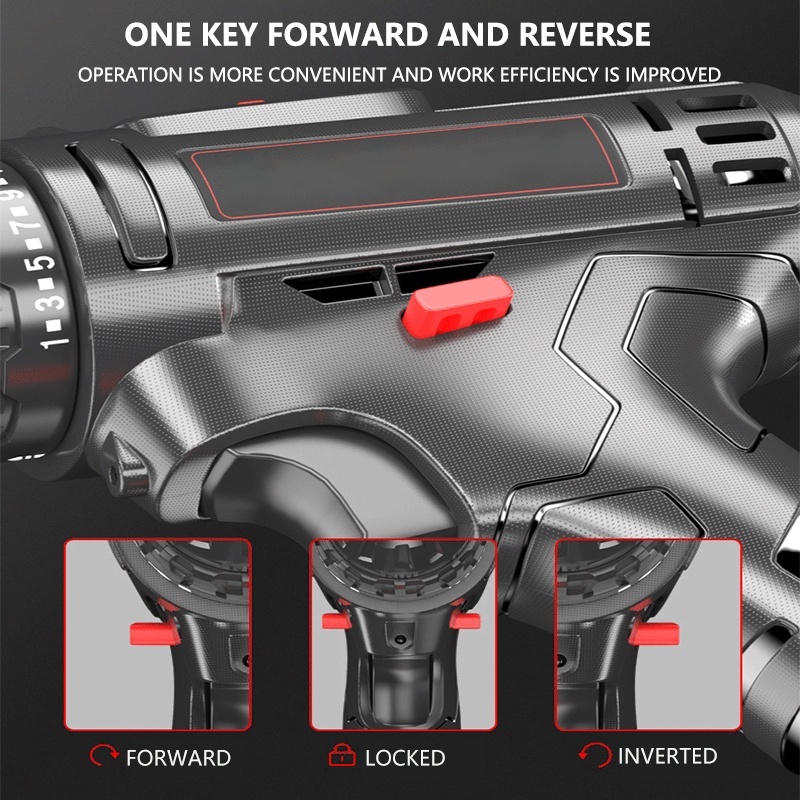 Cordless Drill Set Hand Drill 998V Portable Electric Drill Electric ...