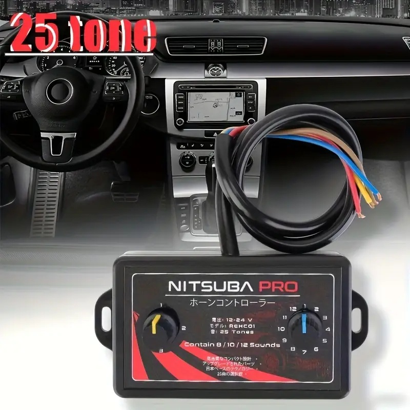 Music Rapid Horn Relay Car Horn Controller 25-Tone Electric Horn ...