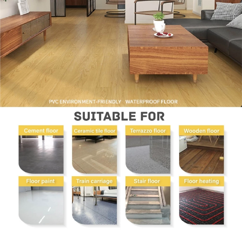 10PCS 91x15CM Wood Floor Mat Vinyl Floor Sticker self adhesive PVC ...