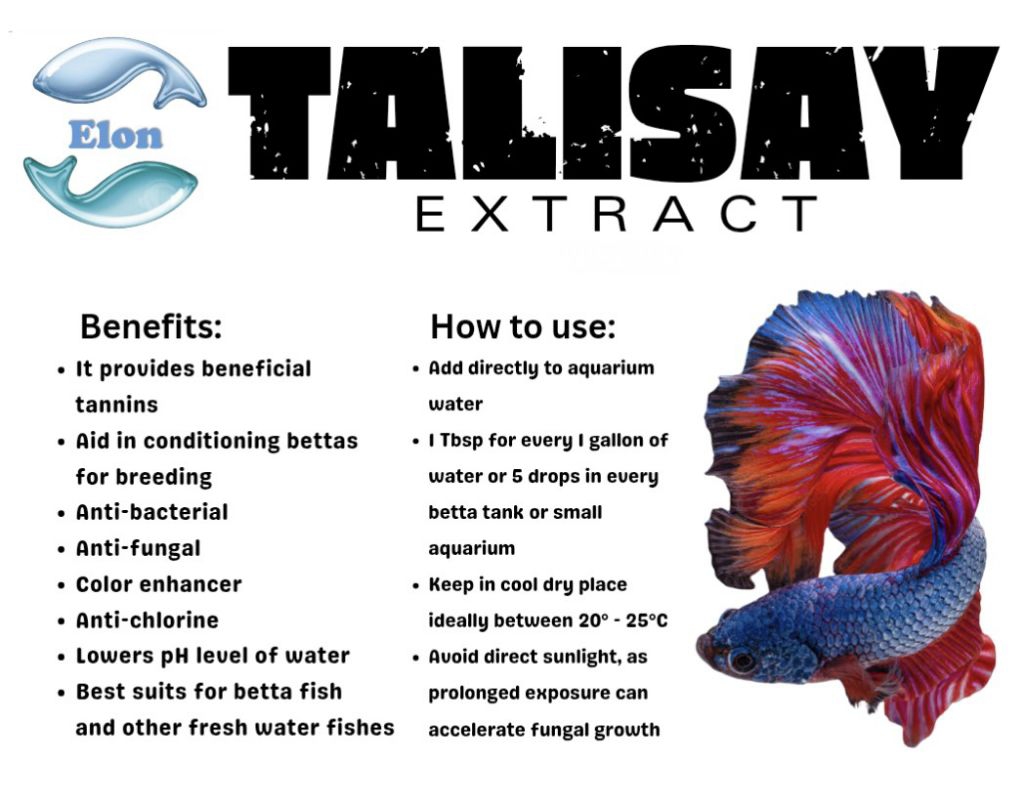ELON'S TALISAY EXTRACT CONCENTRATED FOR YOUR BETTA FISH / SMALL FISHES ...