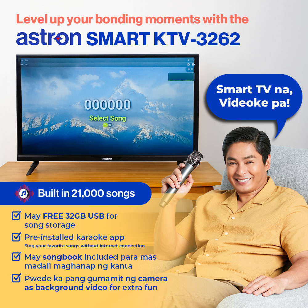 Astron SMART KTV 3262 | 32" Smart TV with built-in Karaoke | Free 32GB ...