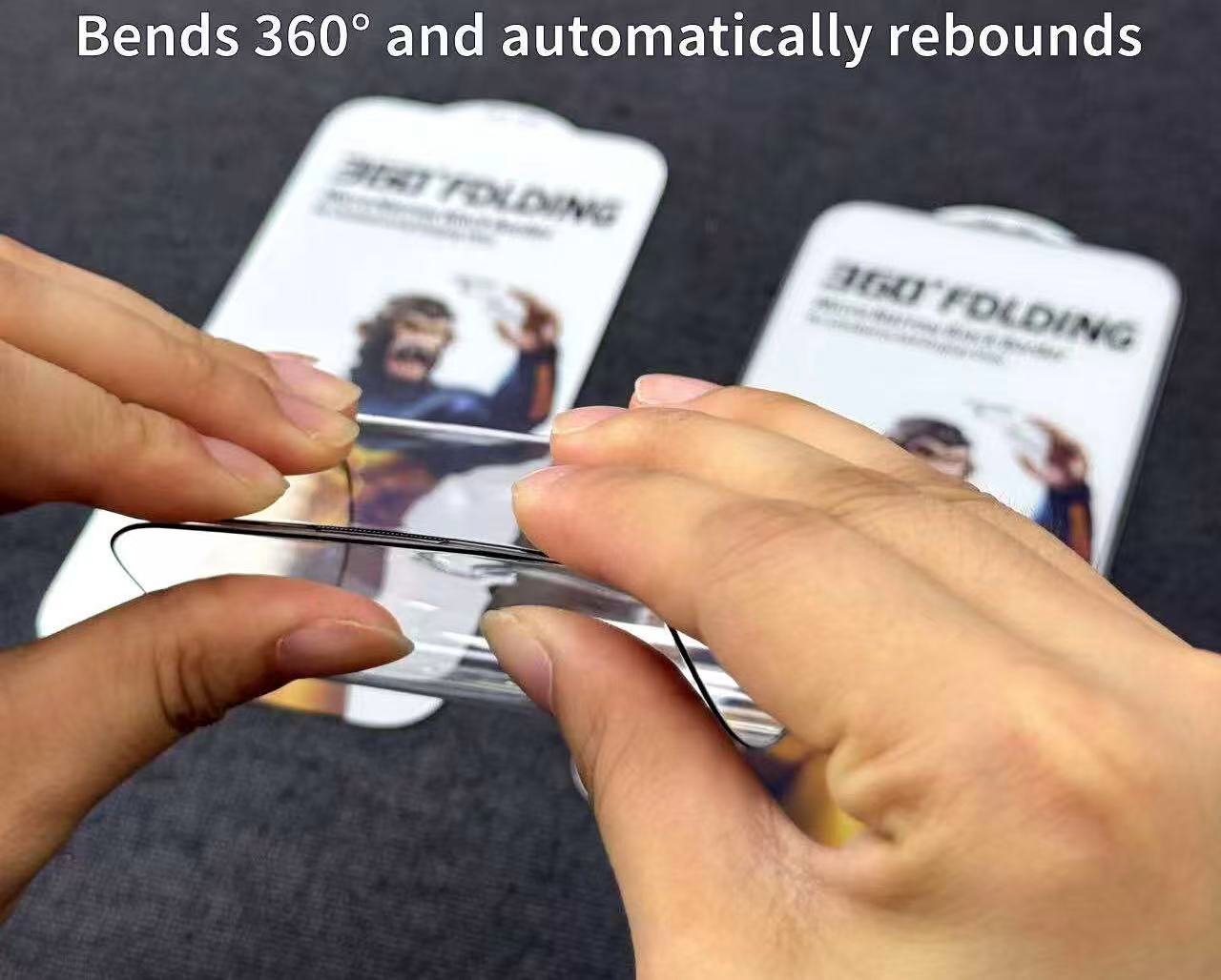 Gorilla 360° Full Cover Tempered Glass for iPhone 15 16 17-HD Clear,Anti-Scratch,Easy ...