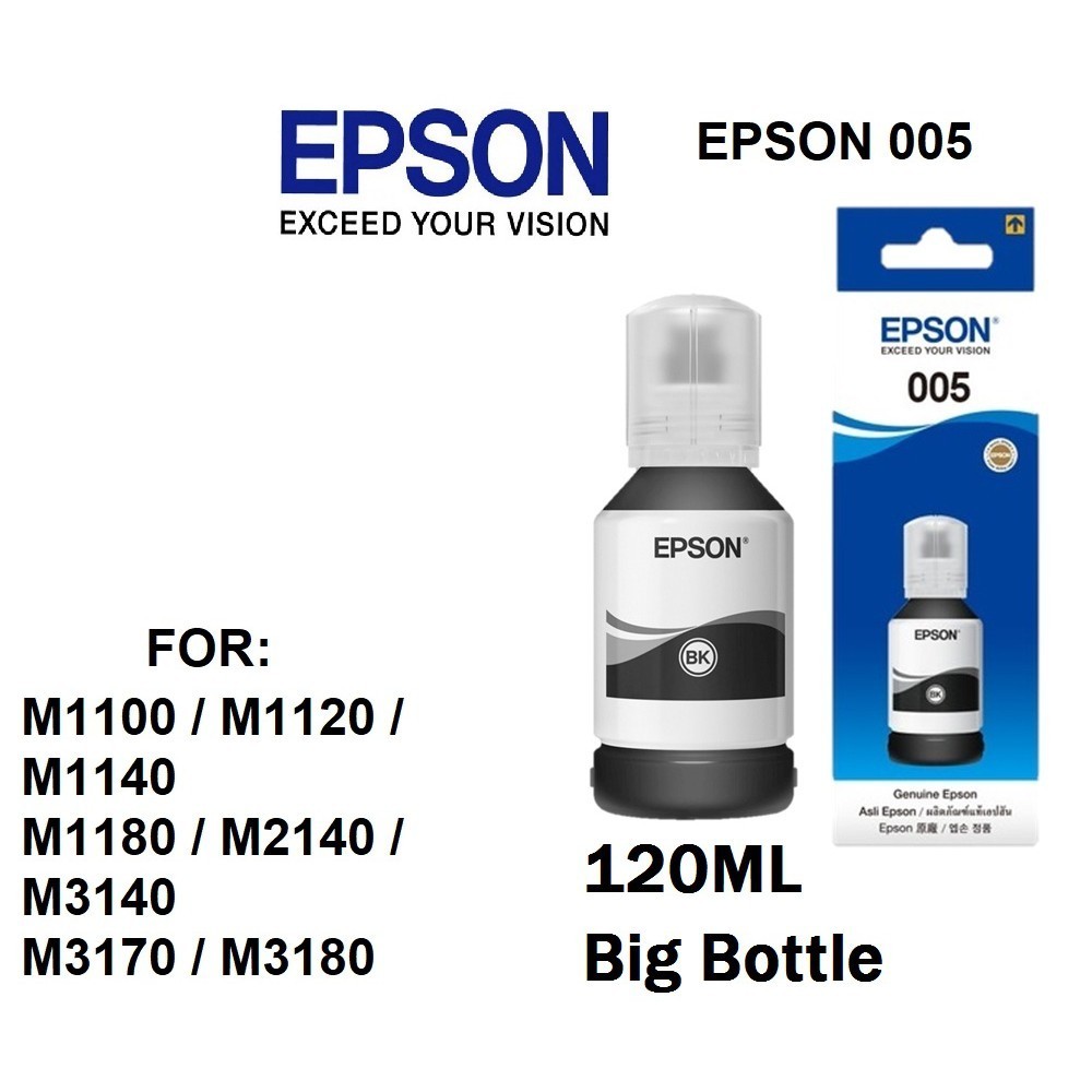 100% Original Epson 005 ink for M1100, M1120, M1140, M2140, M3170 ...