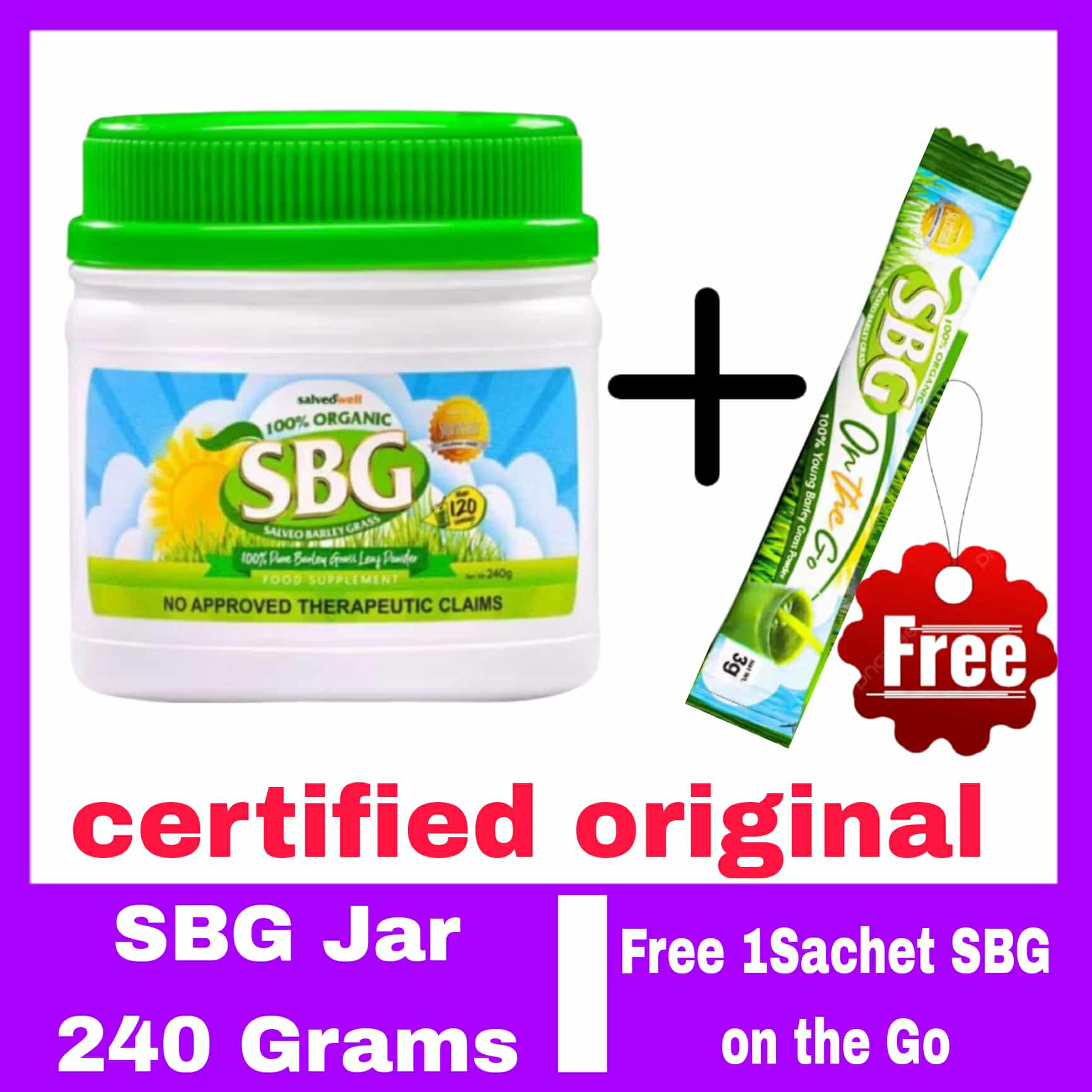 SBG 1 JAR + 1 sachet (promo set) | Shopee Philippines