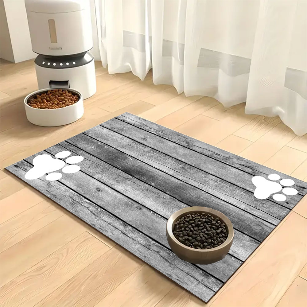 1pc Pet Feeding Mat Food Tray Mat Absorbent Pet Placemat Quick Dry ...