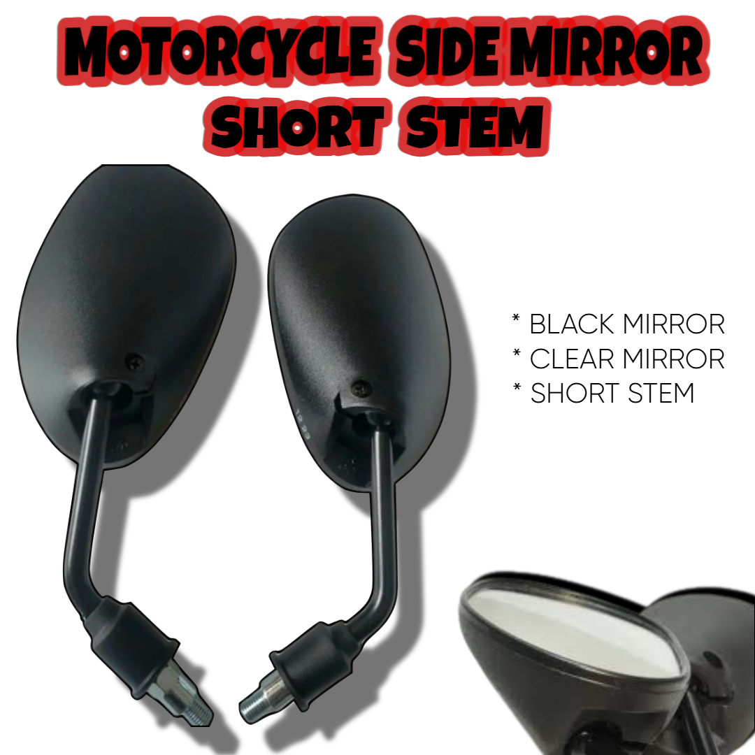 YAMAHA fino - Motorcycle Side Mirror Small Short Stem | Heavy duty Side ...