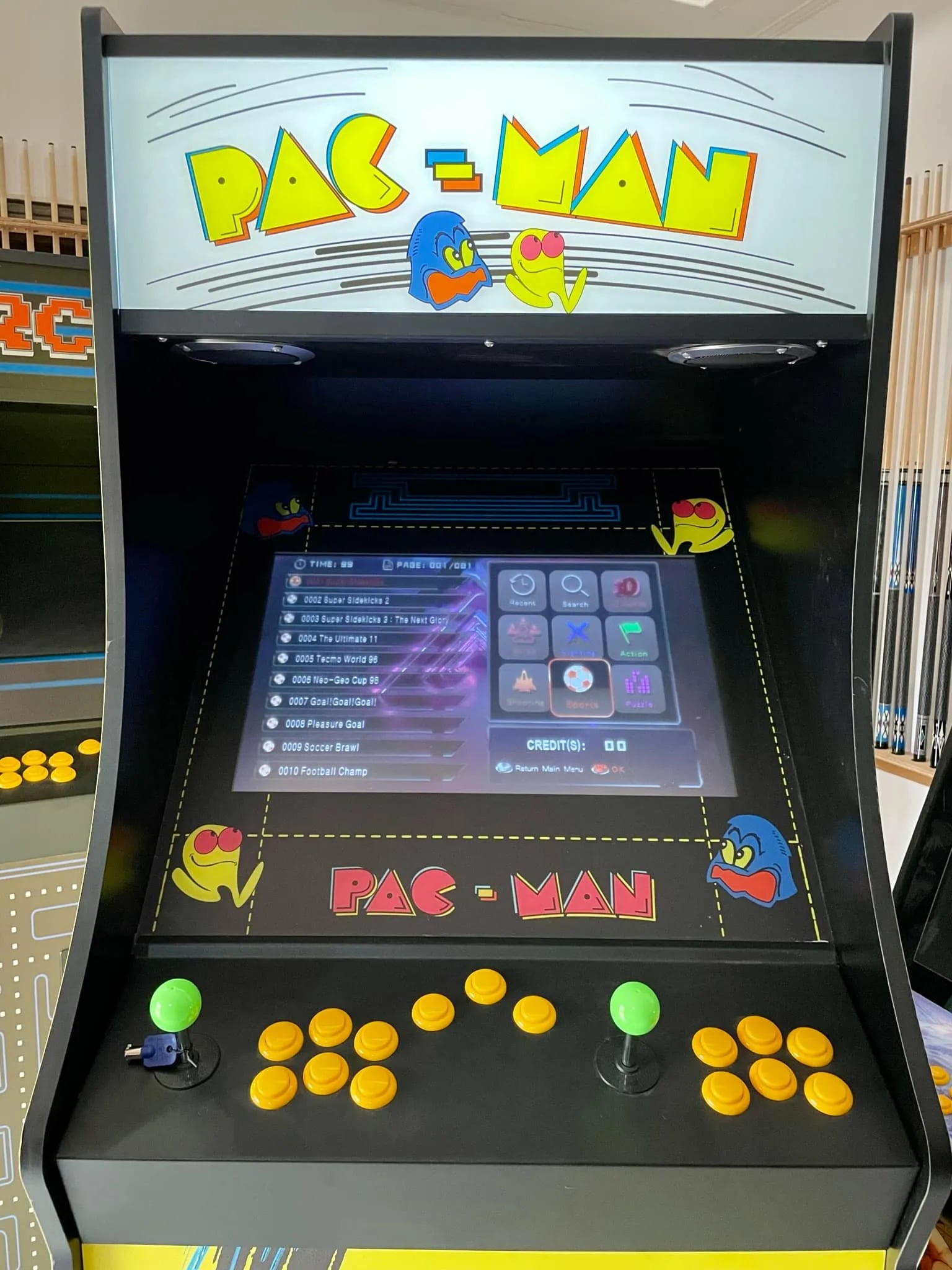 UPRIGHT PACMAN ARCADE SERIES / VIDEO GAMES / ARCADE MACHINE | Shopee ...