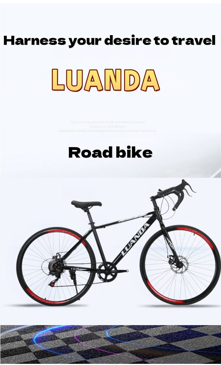 LUANDA Road Bike 26 inch adult bike 700CC 7-speed/21-speed fixed weight ...
