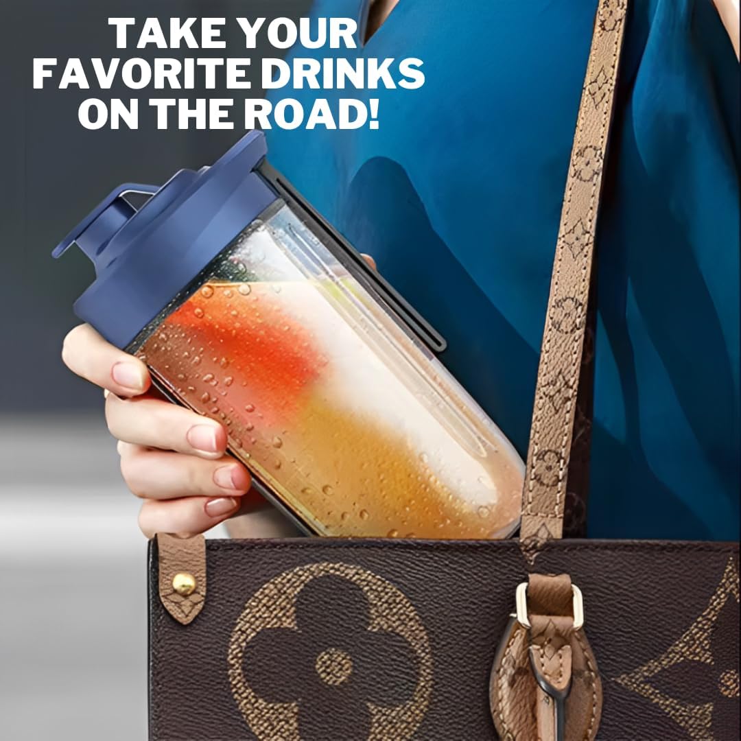 【Buy 1 Take 1】portable 400ml Mixer USB wireless juicer 6-blade mini juicer Fruit blender juicer ...