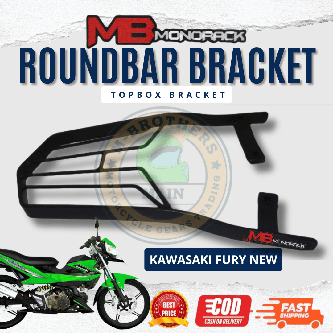 Kawasaki Motors MB Monorack Round Bar Top box Bracket for Motorcyle ...