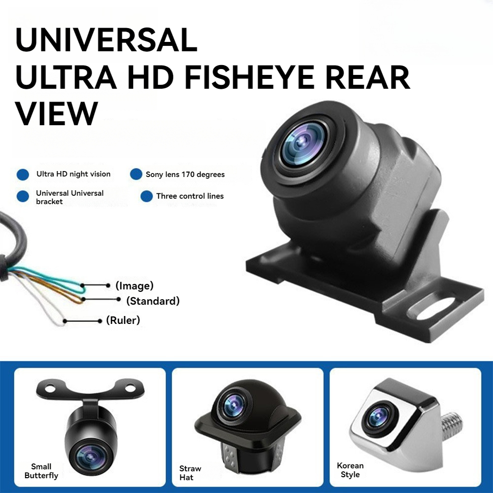 170 º car rear view reverse backup parking camera waterproof night ...