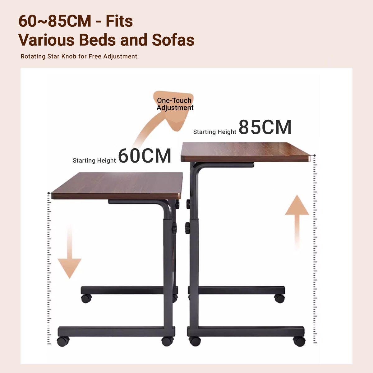 Adjustable Computer Table/Bed Side Table Standing Computer Laptop Table ...