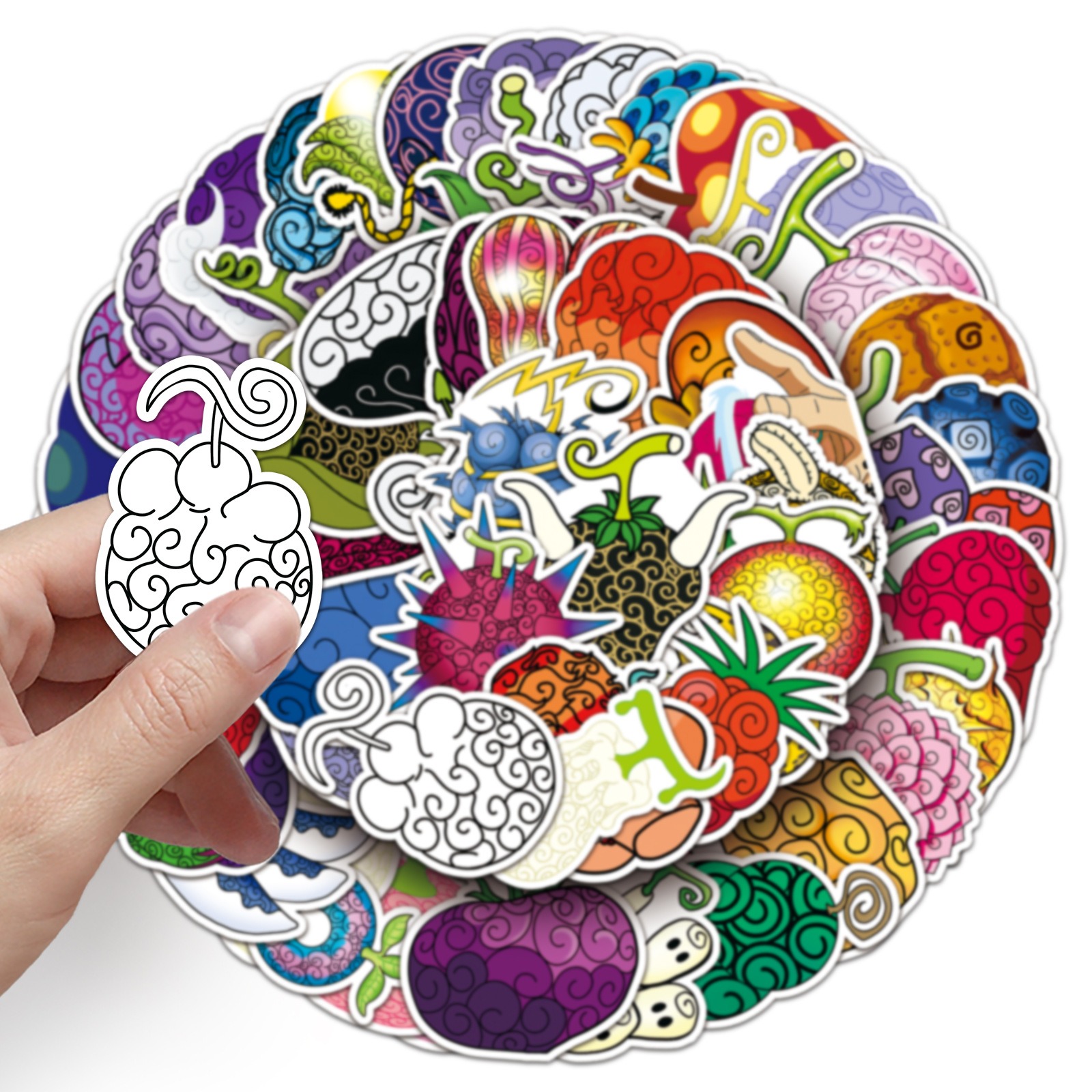 52pcs Devil Fruit Graffiti Stickers | Product Number: L50-1459 | Shopee ...