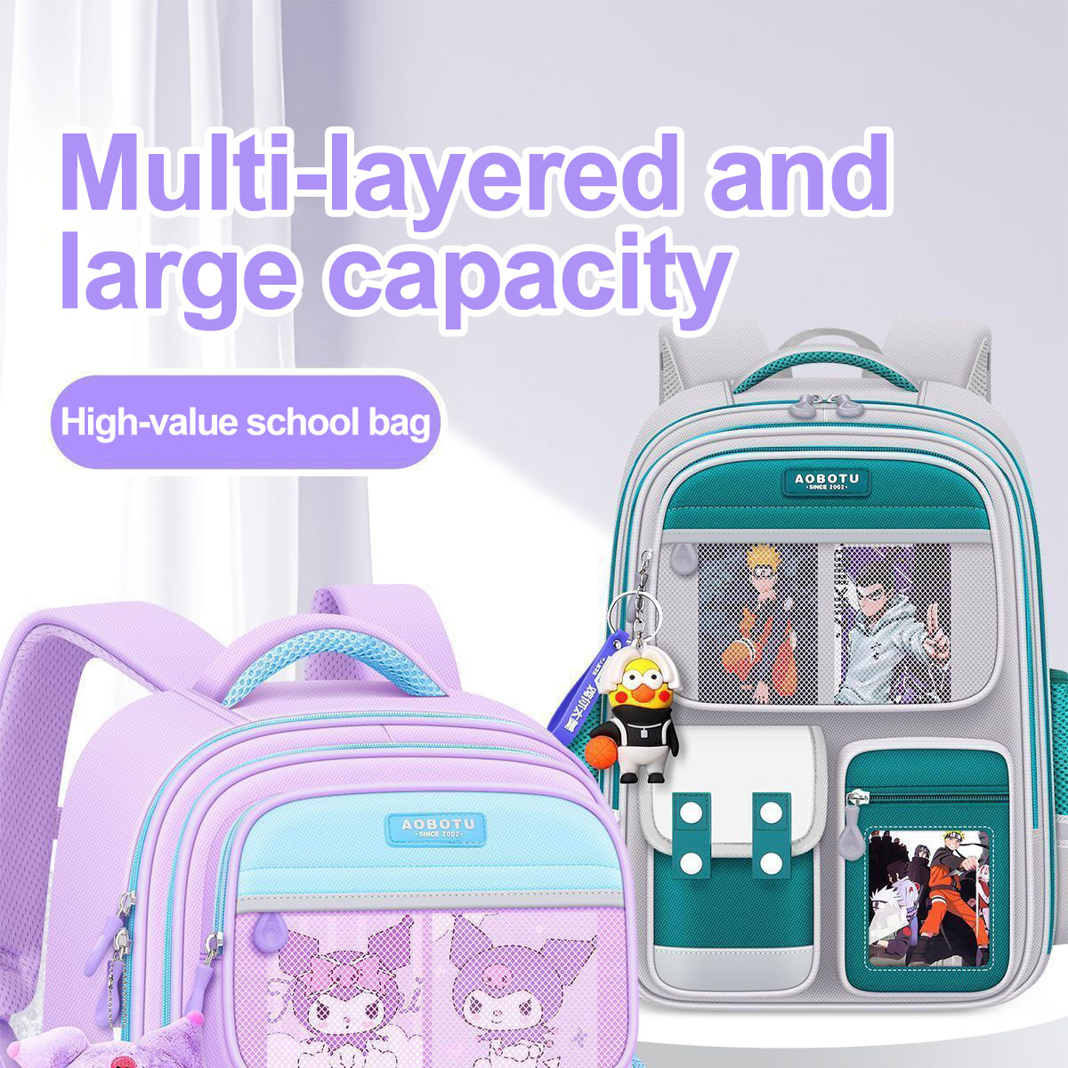 【Hold 500 Books】Waterproof School Bag For Kid Protect Spine Reduce ...