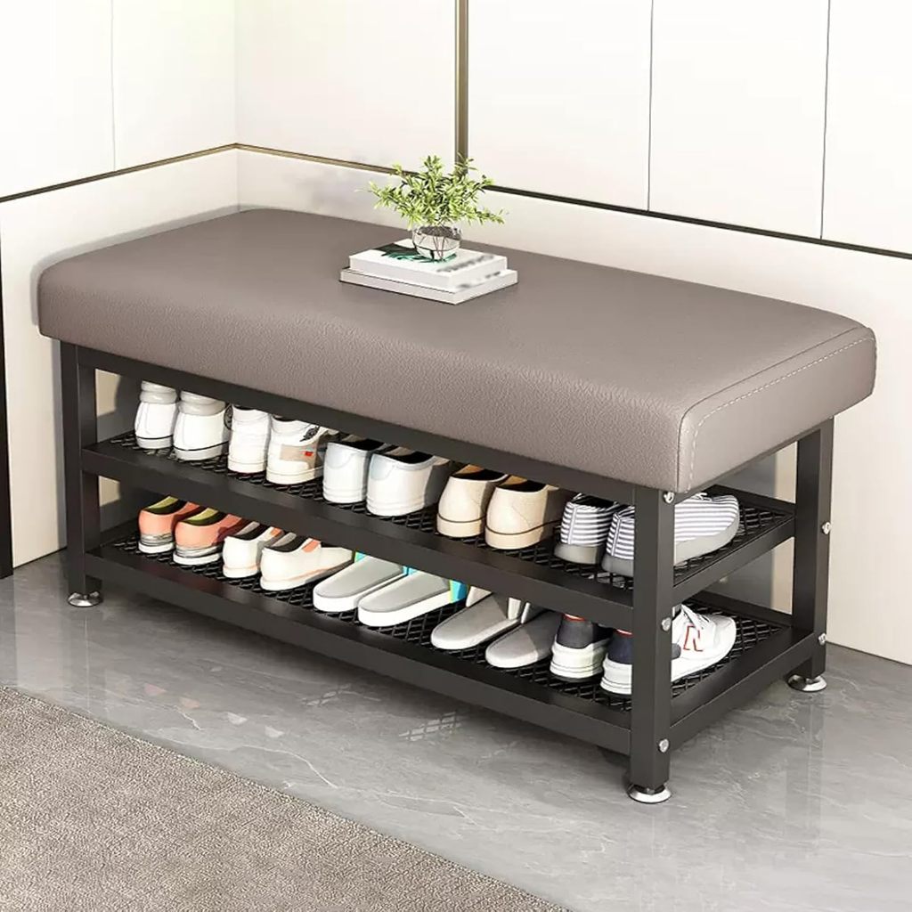 Shoe Rack Organizer Metal Storage Shoe Rack With Soft Cushion Shoe ...